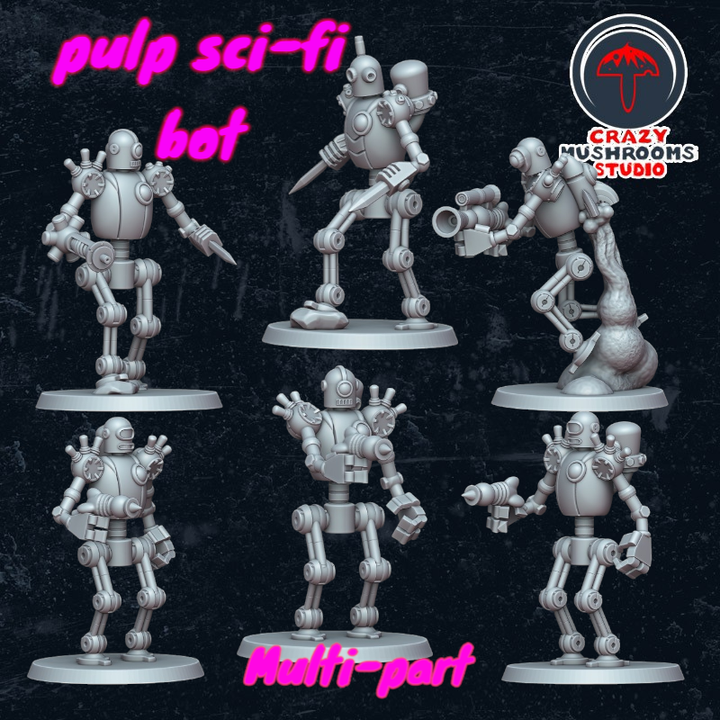 3D Printable Pulp sci-fi Bot by agostini