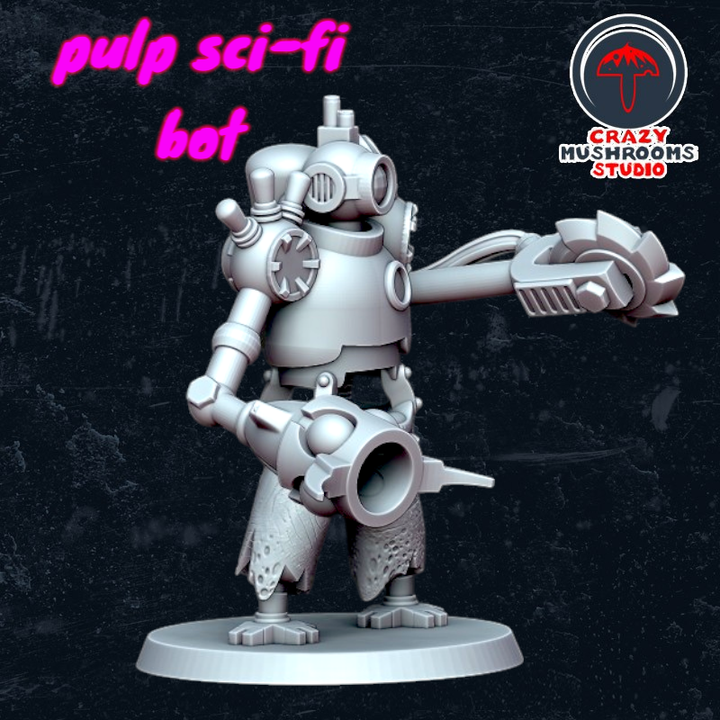 3D Printable Pulp sci-fi Bot medium by agostini