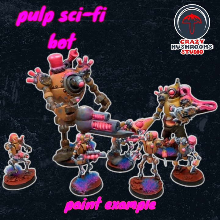 3D Printable Pulp sci-fi Bot medium by agostini