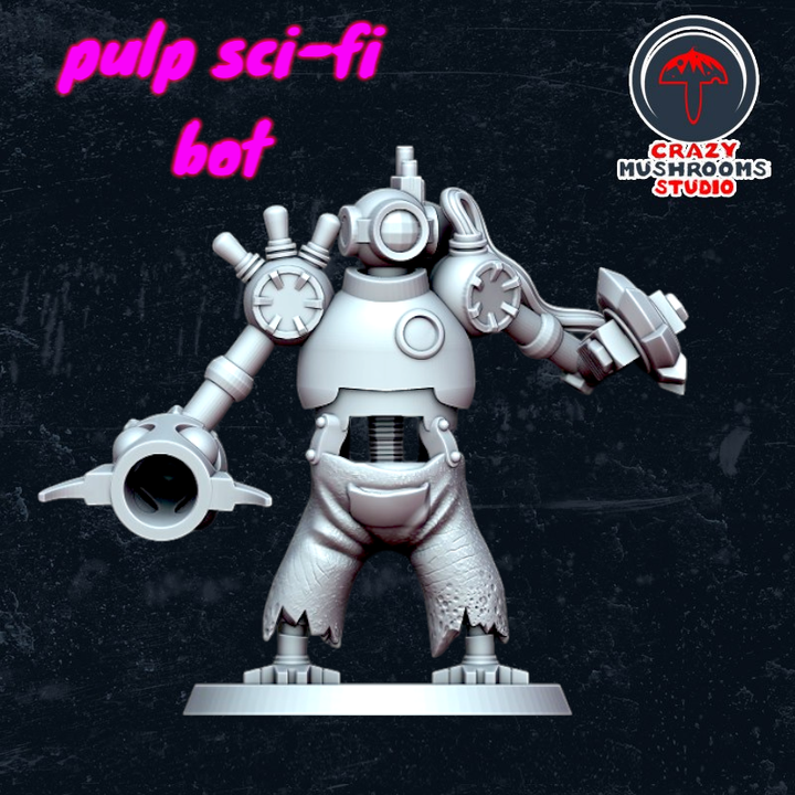 3D Printable Pulp sci-fi Bot medium by agostini