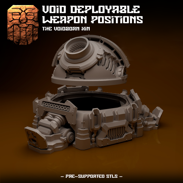 3D Printable Void Deployable Weapon Positions by Forged in Fury Miniatures