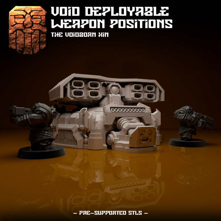 3D Printable Void Deployable Weapon Positions by Forged in Fury Miniatures