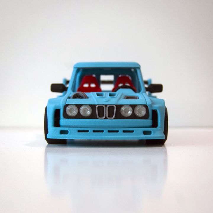 3D Printable 3D Printed Cute Cartoon BMW E30 M3 Turbo – Fun Mini Car ...