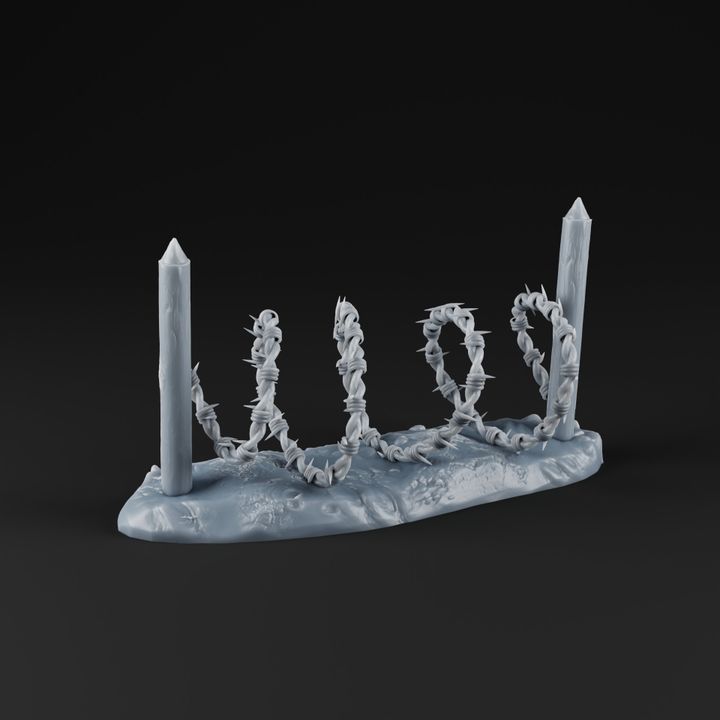 3D Printable Barbed Wire - STL Pack by Benjamin