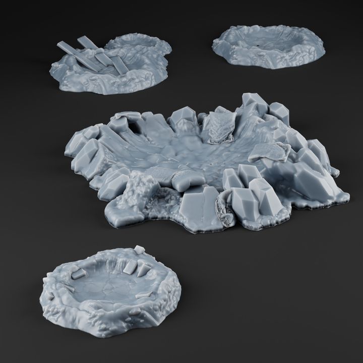 3D Printable Crater Pack – STL Files by Benjamin