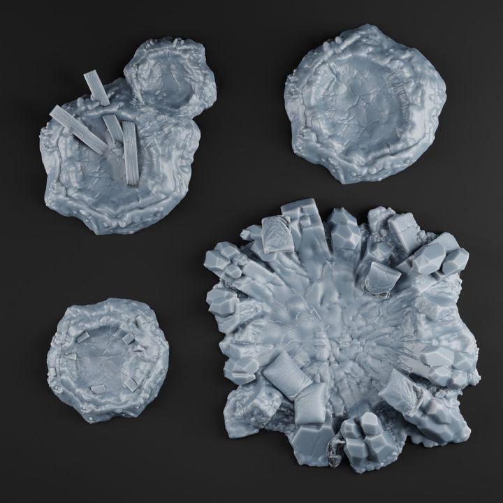 3D Printable Crater Pack – STL Files by Benjamin