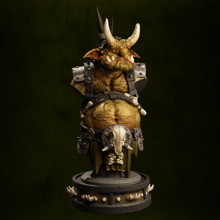 3D Printable Bone Breaker Goblin Bust – 52mm | Supported & Pre ...