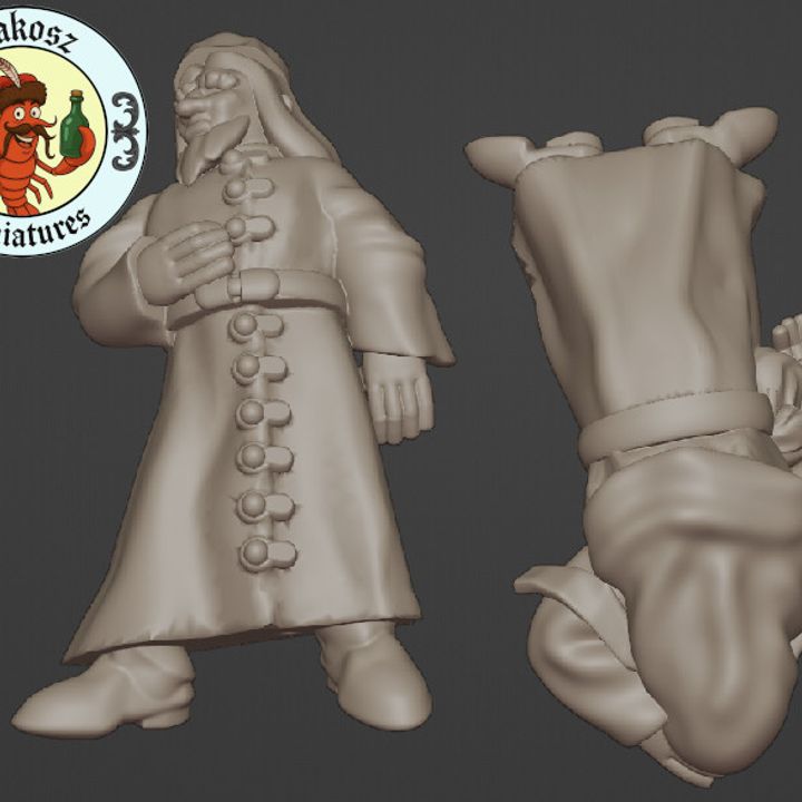 3D Printable 15mm dead Orthodox monks (XVII century) by Rakosz Miniatures