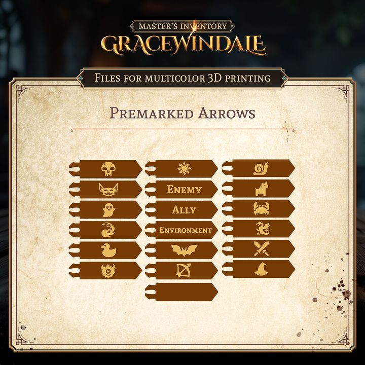 3D Printable Initiative Tracker II by Gracewindale Mini Scenery