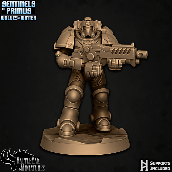 3D Printable Knight-Sentinel Vigilant C by Battle Yak Miniatures