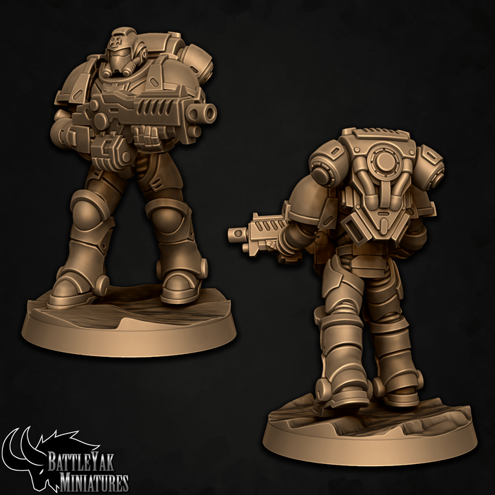 3D Printable Knight-Sentinel Vigilant C by Battle Yak Miniatures