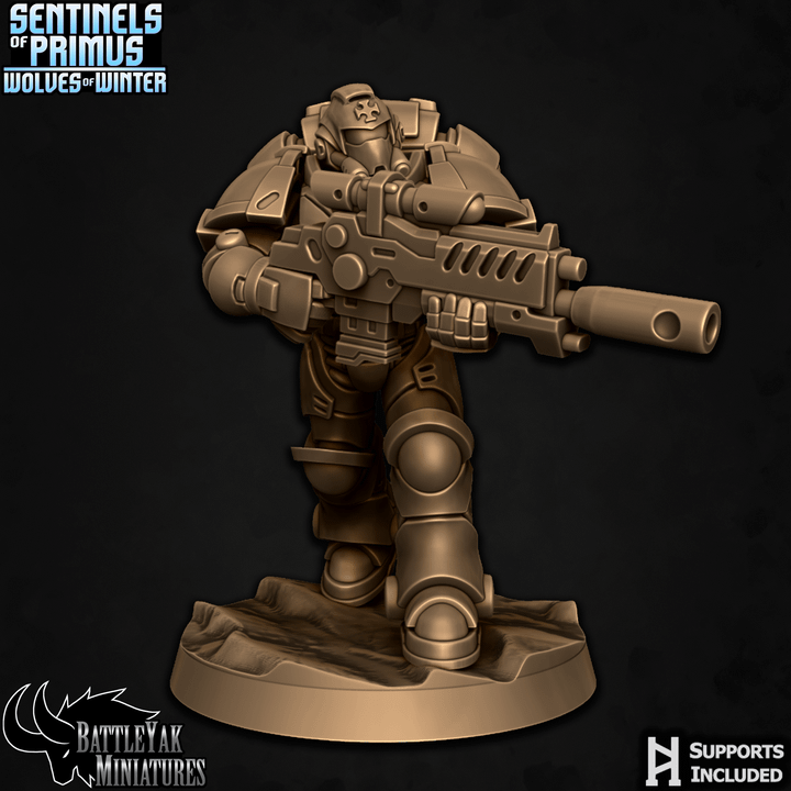 3D Printable Knight-Sentinel Vigilant D by Battle Yak Miniatures