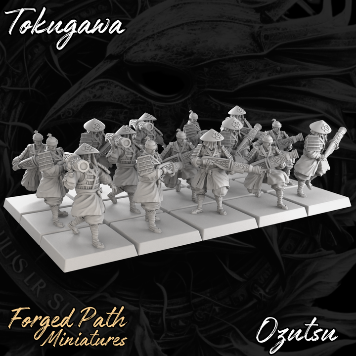 3D Printable Tokugawa – Ozutsu Gunners | Japanese Samurai Heavy Muskets ...