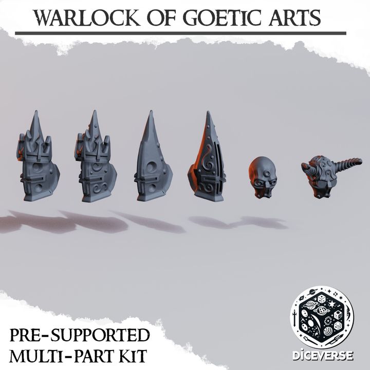 3D Printable Warlock of Goetic Arts by Diceverse