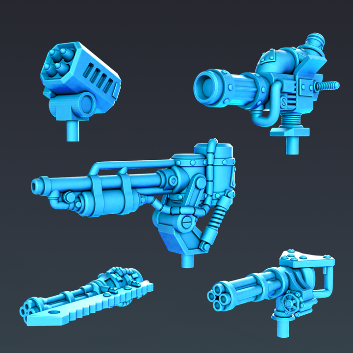 3D Printable Wasteland Gun Kitbash by Kalashnikov 3D