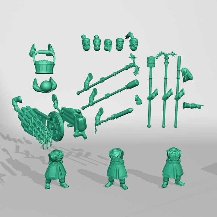 3D Printable Cathay Multipart Imperial Artillery by Cosmic Brother ...