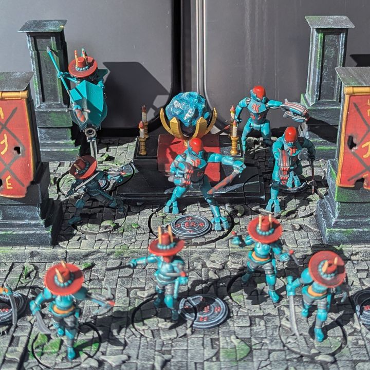 3D Printable Cyber-Elf Hunter Suits by ROUS Miniatures