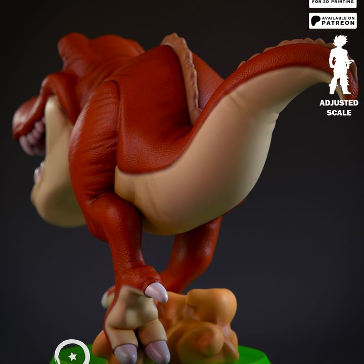 3D Printable REX CHIBI by Lucas Perez