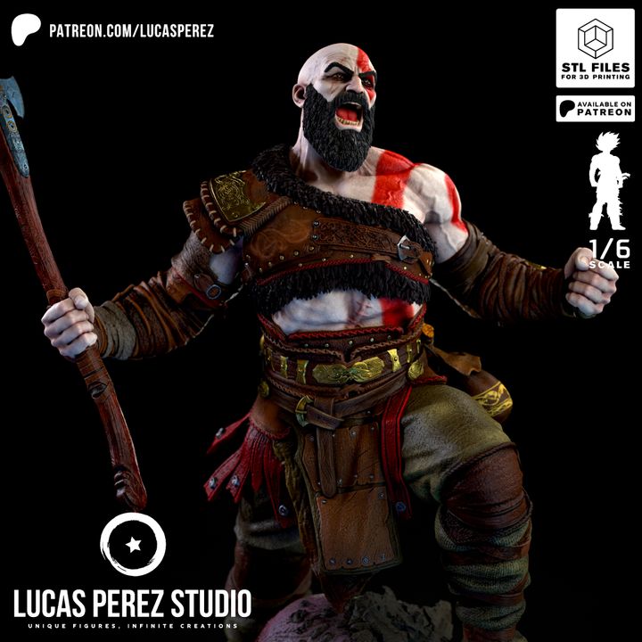 3D Printable KRATOS by Lucas Perez