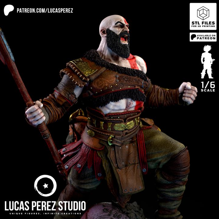 3D Printable KRATOS by Lucas Perez