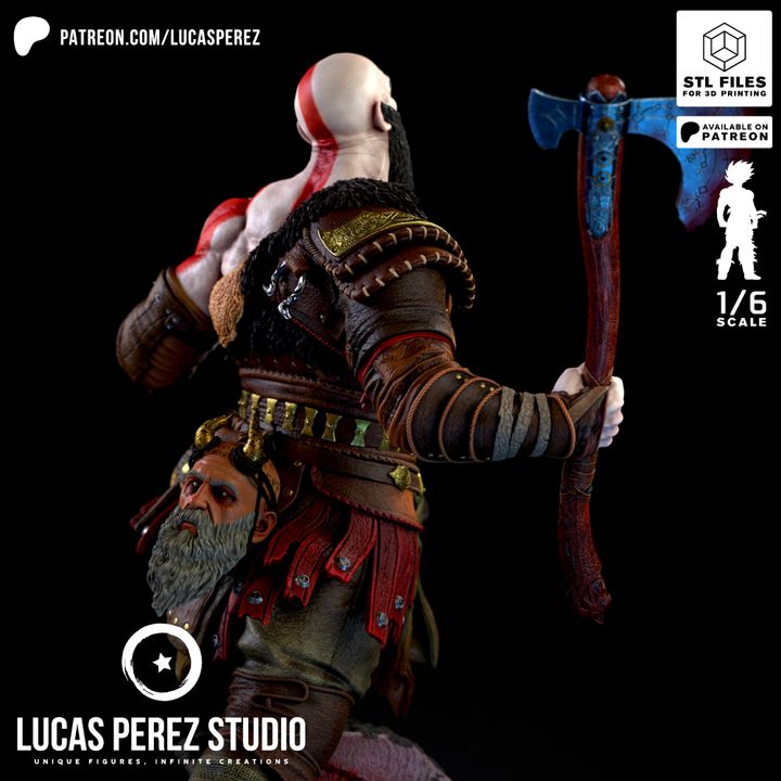 3D Printable KRATOS by Lucas Perez