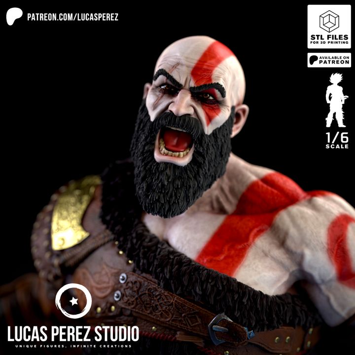 3D Printable KRATOS by Lucas Perez