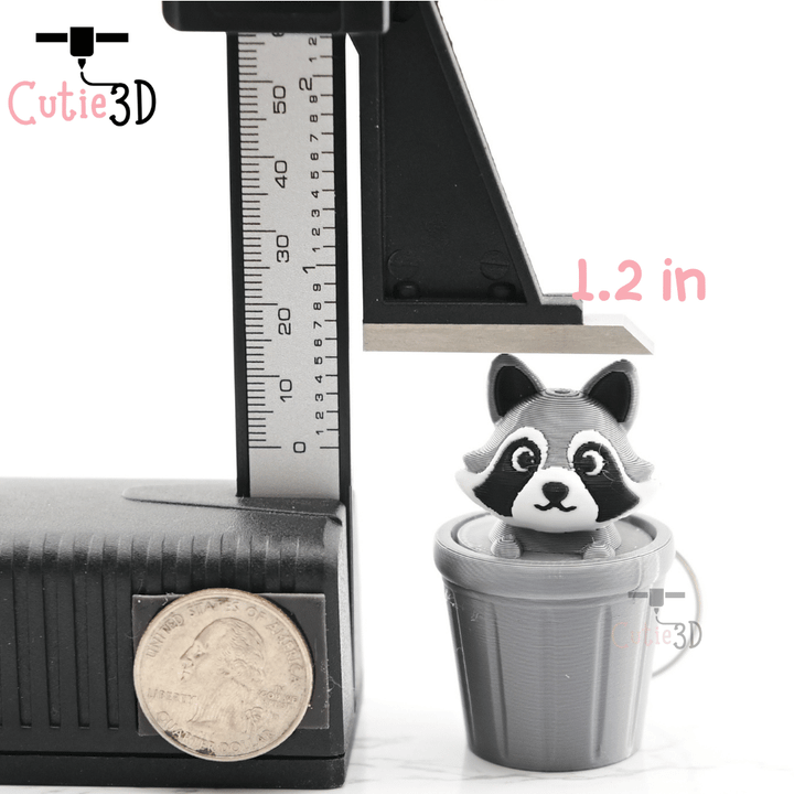 3D Printable Cutie3D Raccoon In Trash Can Keycap Fidget Clicker ...