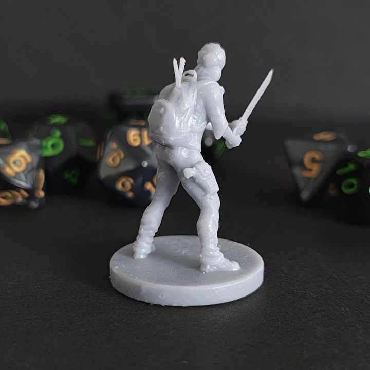 3D Printable post apocalypse survivor with knife and backpack TLOU THE ...
