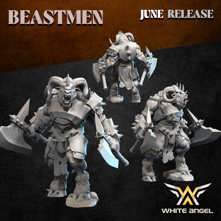 3D Printable HEAVY BEAST WARRIOR - BEASTMEN (JUNE 2025 RELEASE) by ...