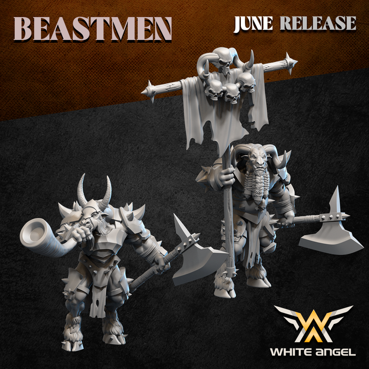 3D Printable HEAVY BEAST WARRIOR - BEASTMEN (JUNE 2025 RELEASE) by ...