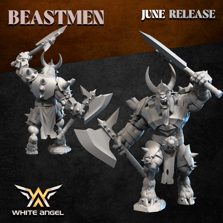 3D Printable HEAVY BEAST WARRIOR - BEASTMEN (JUNE 2025 RELEASE) by ...