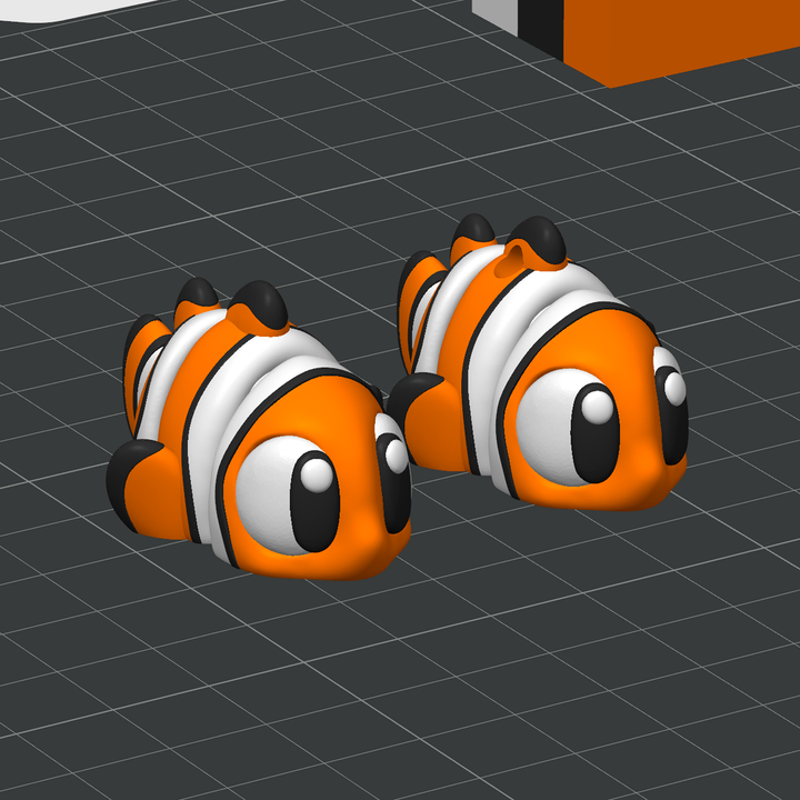 3D Printable Flexi Tropical Fish Print-in-place + Fish tank by 3DGOB