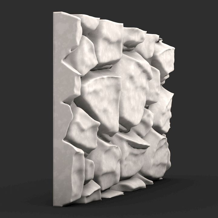 3D Printable Stone Wall 053 by 1xMerch