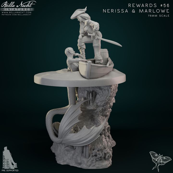 3D Printable Rewards #56 | Marlowe & Nerissa by Bella Nacht Minis