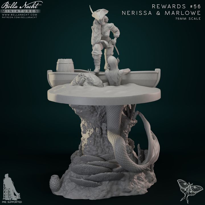 3D Printable Rewards #56 | Marlowe & Nerissa by Bella Nacht Minis