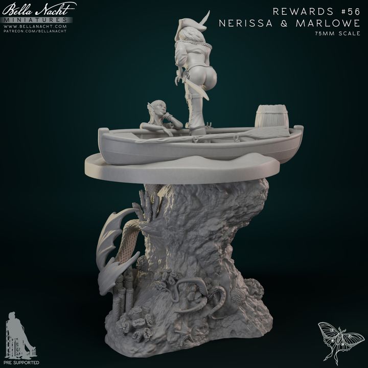 3D Printable Rewards #56 | Marlowe & Nerissa by Bella Nacht Minis