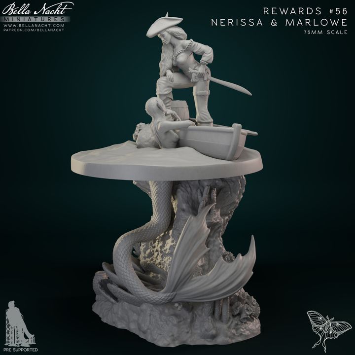 3D Printable Rewards #56 | Marlowe & Nerissa by Bella Nacht Minis