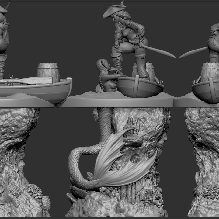 3D Printable Rewards #56 | Marlowe & Nerissa by Bella Nacht Minis