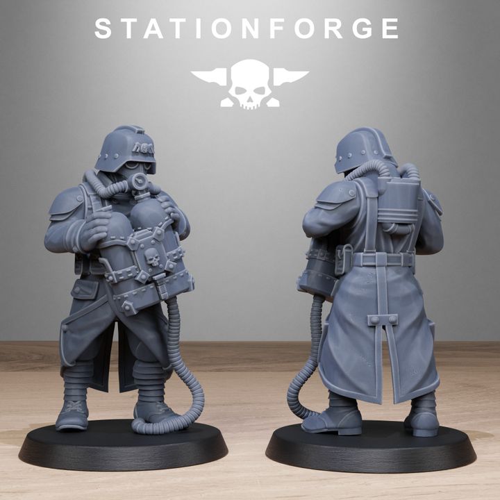 3D Printable GrimGuard Flamers by Station Forge