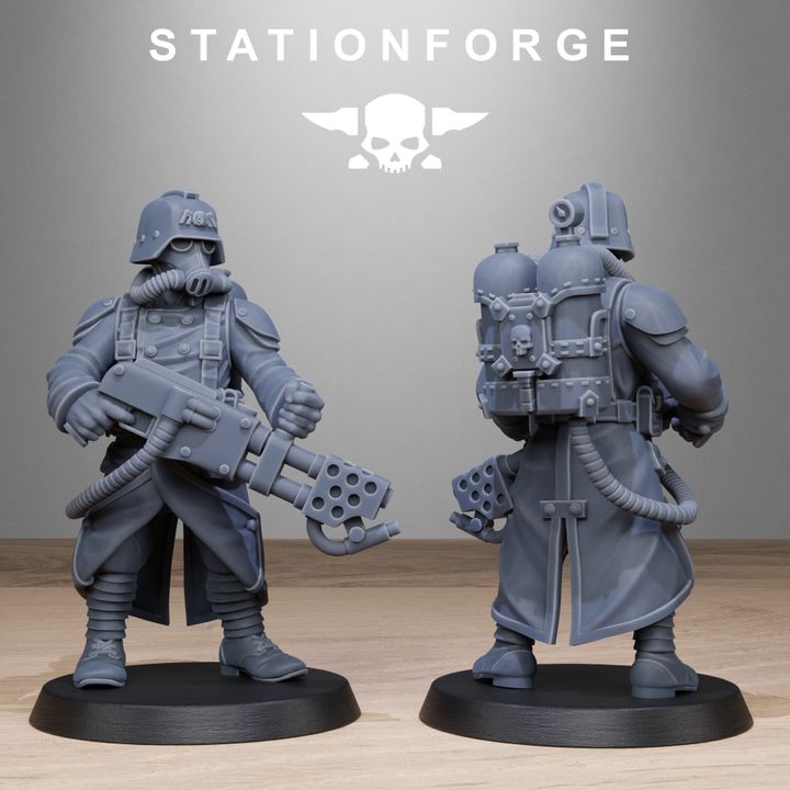 3D Printable GrimGuard Flamers by Station Forge