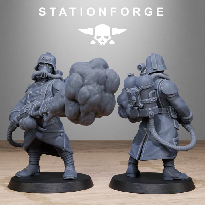 3D Printable GrimGuard Flamers by Station Forge