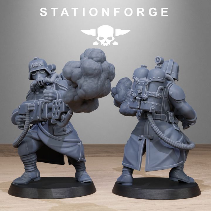 3D Printable GrimGuard Flamers by Station Forge