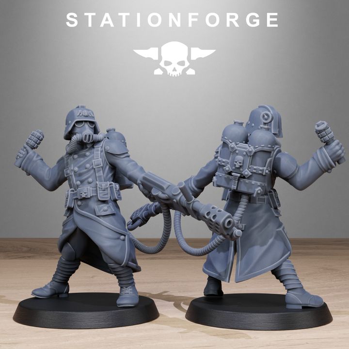 3D Printable GrimGuard Flamers by Station Forge