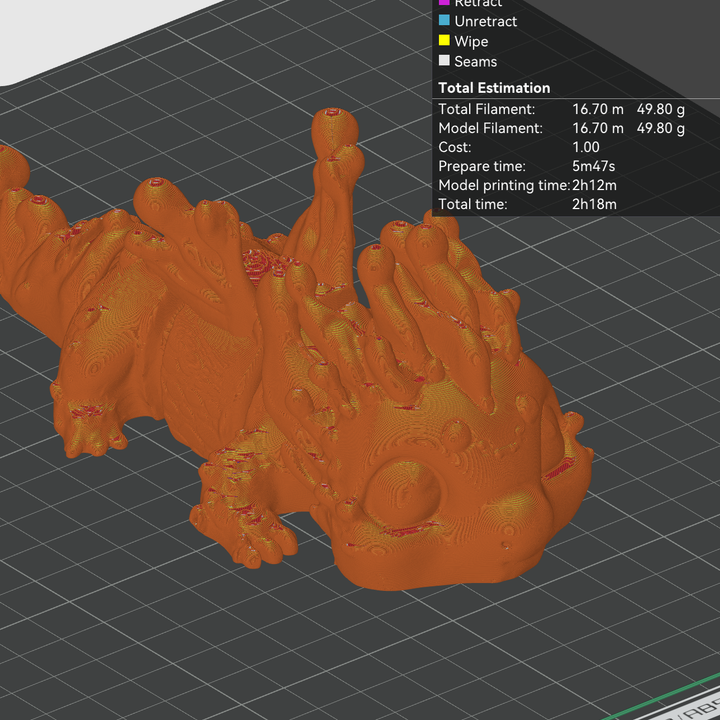 3D Printable Baby Acid Dragon - Articulated - 3D print STL and 3MF file ...