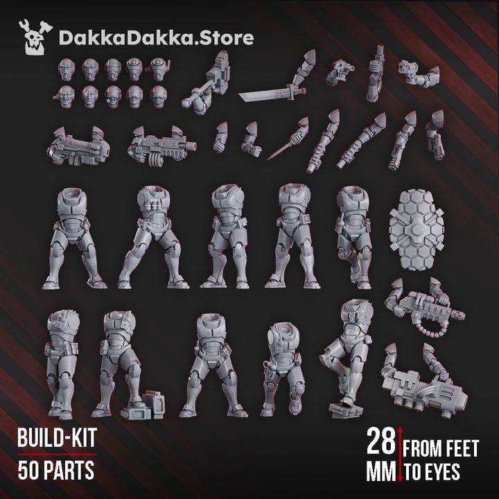 3D Printable Doomsday Lab Killers (build-kit) by dakkadakka.store