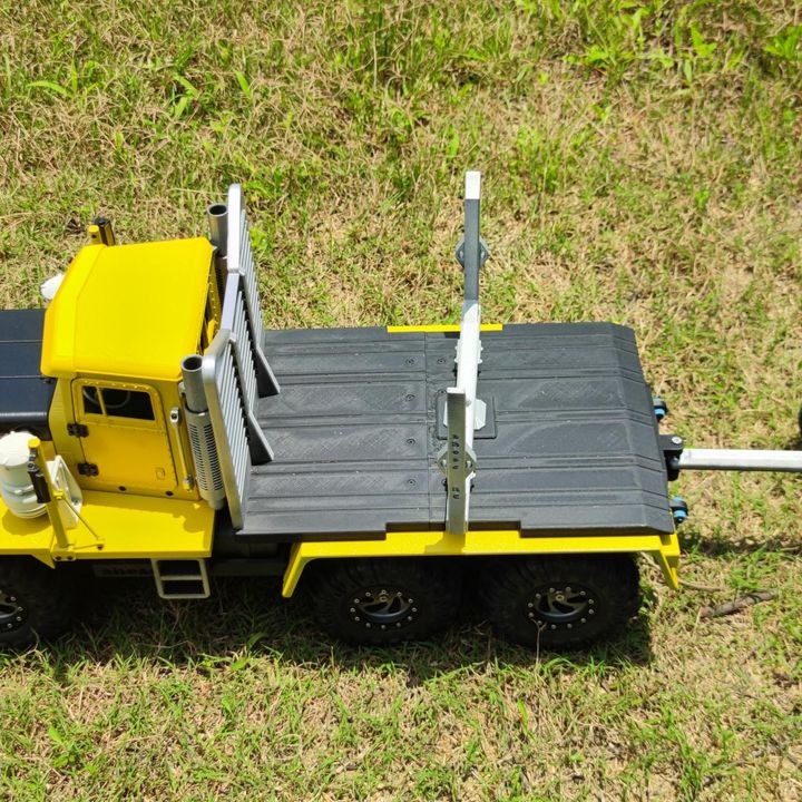 3D Printable Crawler P12 TRX6 logging bed and trailer - 1/10 RC body ...