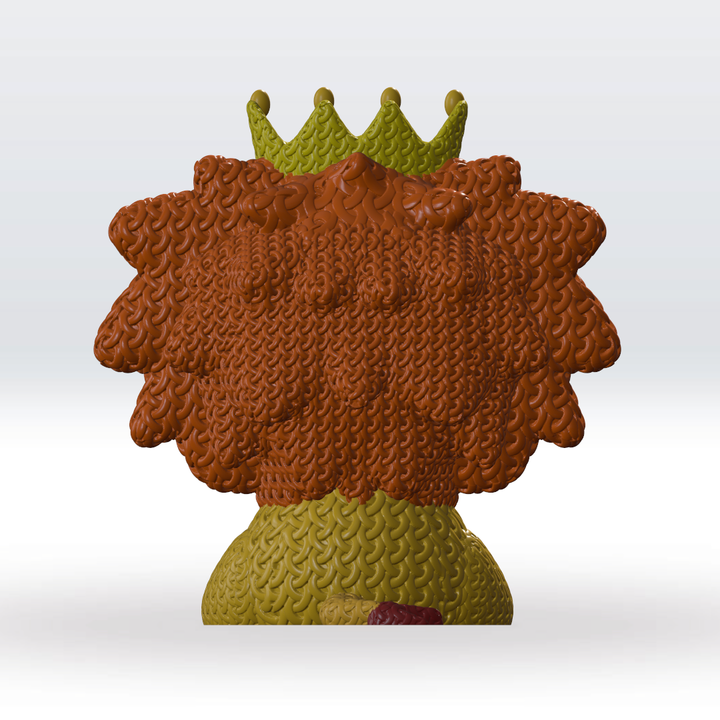 3D Printable Knitted Lion 3D Model STL file Cute Knitted Character by ...