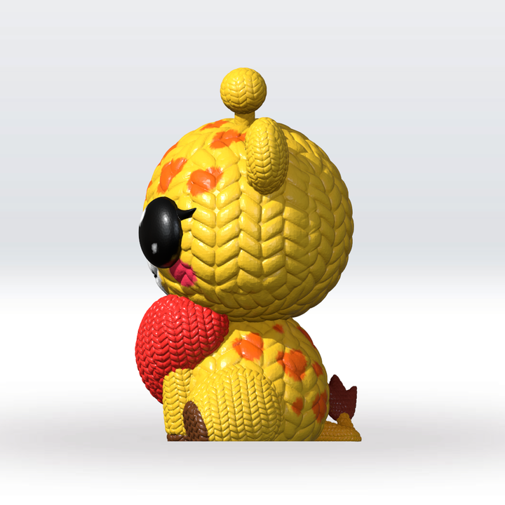 3D Printable Knitted Giraffe 3D Model STL file Cute Knitted Character ...