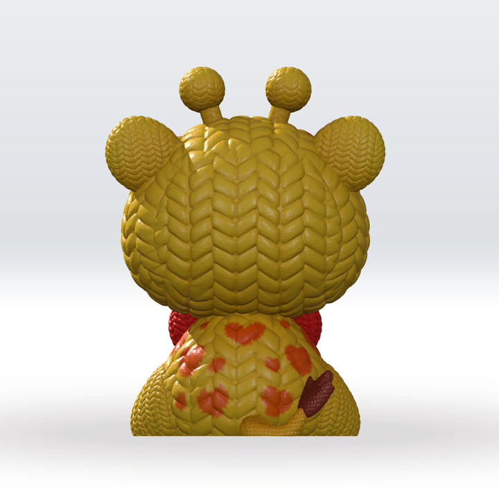 3D Printable Knitted Giraffe 3D Model STL file Cute Knitted Character ...