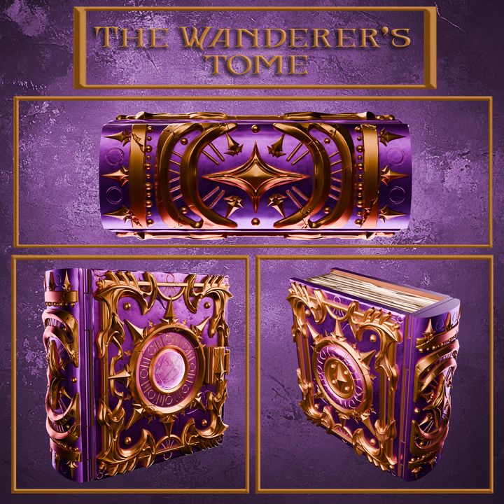 3D Printable The Wanderer's Tomes by Mojibake Collectibles